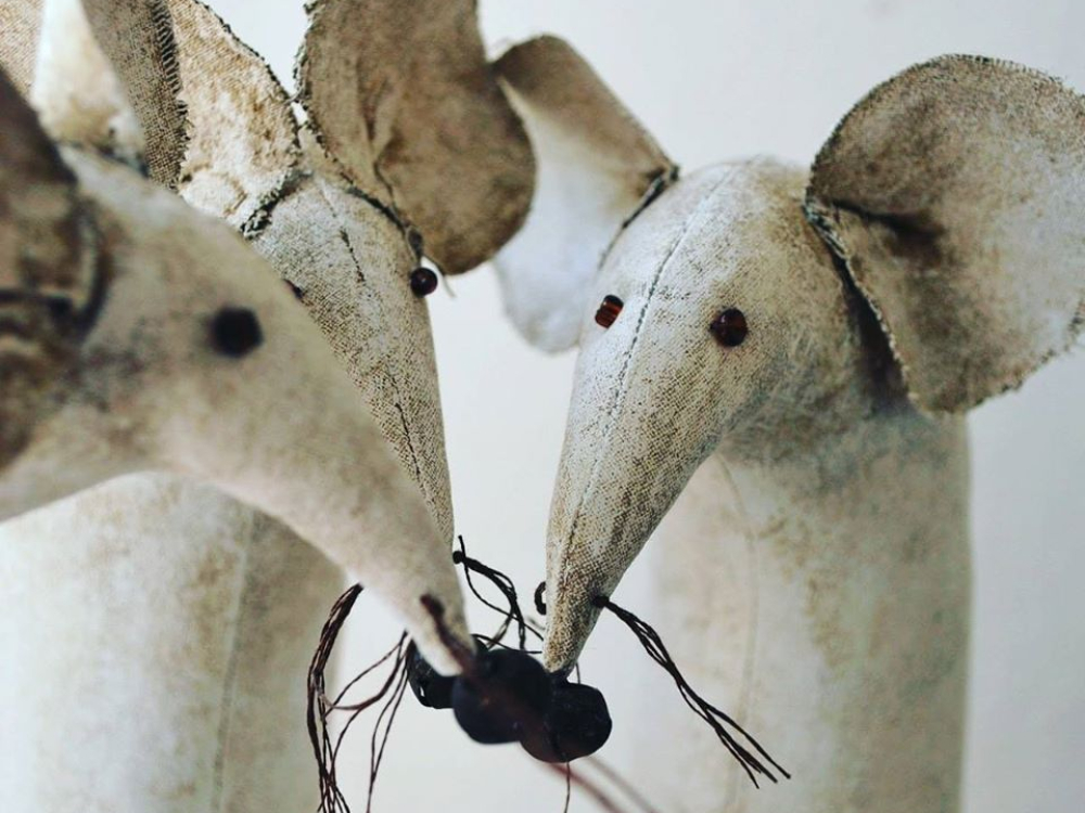 Animal themed soft sculpture art dolls | LAINEY WHITWORTH ART