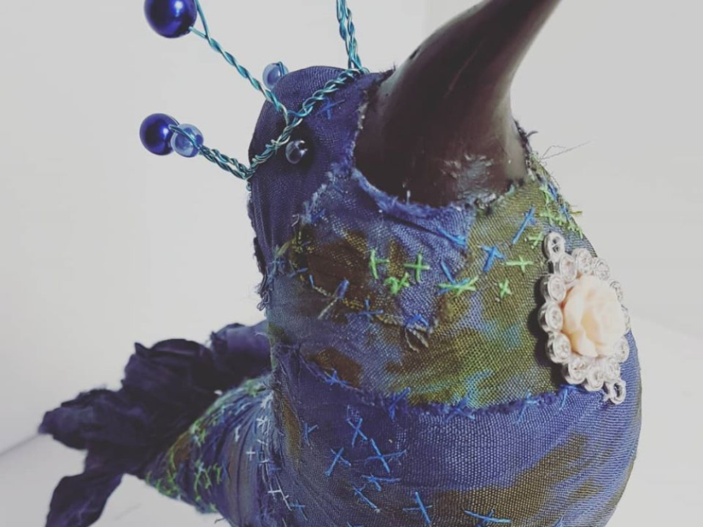 blue sari bird | LAINEY WHITWORTH ART